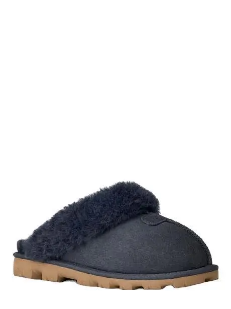 UGG Coquette Genuine Shearling Lined Slipper - Dark Indigo