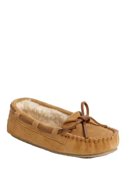Minnetonka Cassie Slipper - Cinnamon Brown