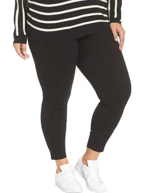 Lyssé Ntials High Rise Stretch Denim Leggings - Black