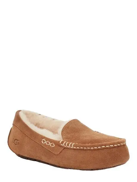UGG Ansley Water-resistant Slipper - Chestnut Suede
