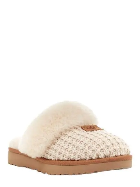 UGG Cozy Knit Shearling Slipper - Cream Knit