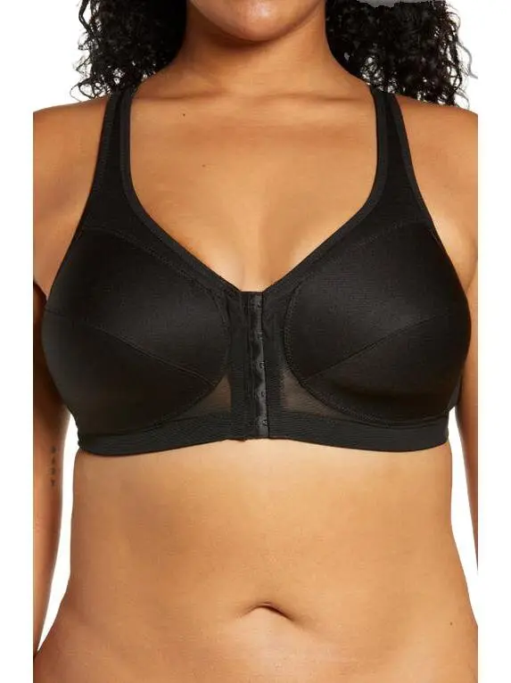 GLAMORISE Magiclift® Front Closure Posture Back Bra - Black