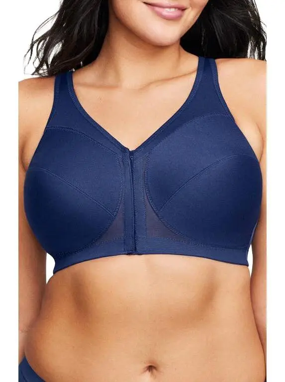 GLAMORISE Magiclift® Front Closure Posture Back Bra - Blue