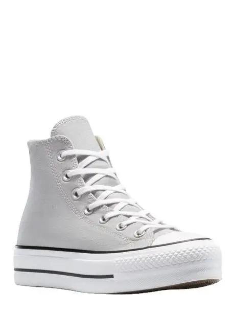 CONVERSE Chuck Taylor All Star Lift High Top Platform Sneakers - Grey Area/white/black
