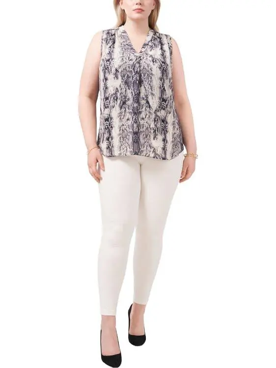 Vince Camuto High Waist Ponte Knit Leggings - Vanilla