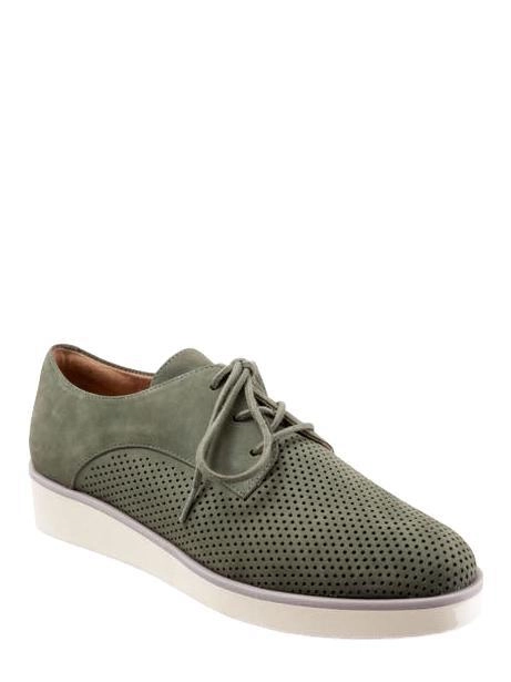 Softwalk Willis Derby - Sage Leather