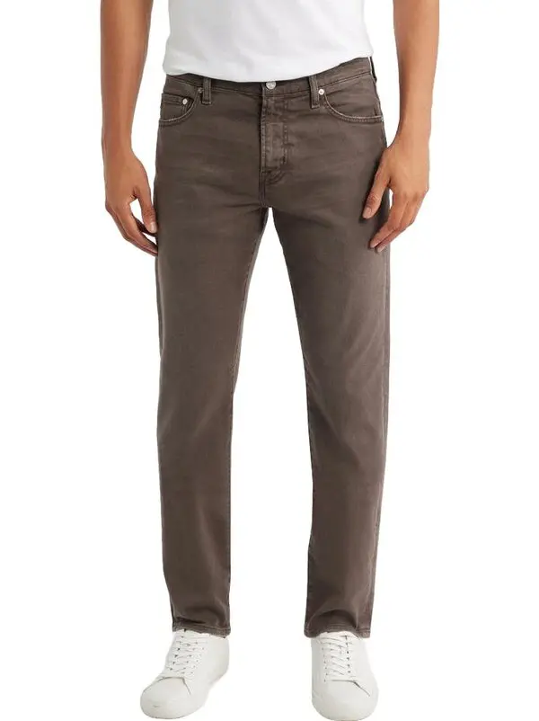 Ag Tellis Slim Fit Jeans - 7 Years Sulfur Brown Slate