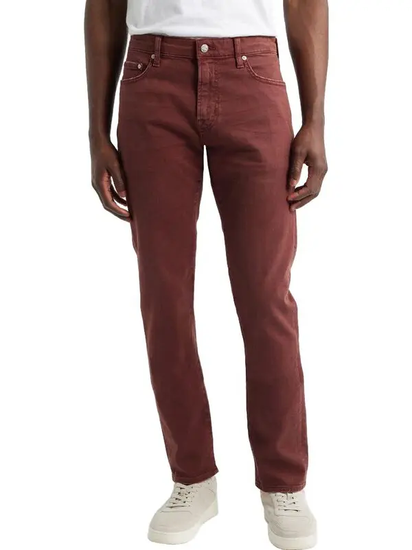 Ag Tellis Slim Fit Jeans - 7 Years Sulfur Cranberry