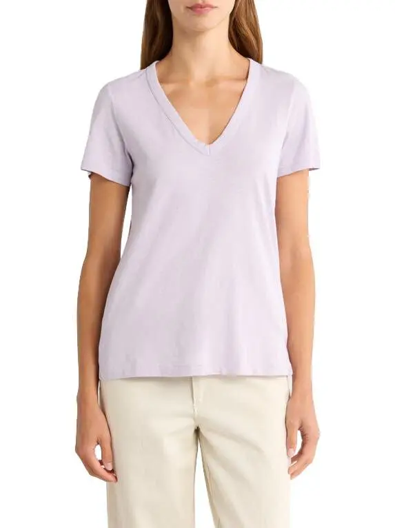 Rag & Bone The Vee Slub Cotton T-shirt - Mstli