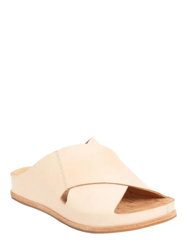 KORK-EASE® Tutsi Slide Sandal - Natural Leather