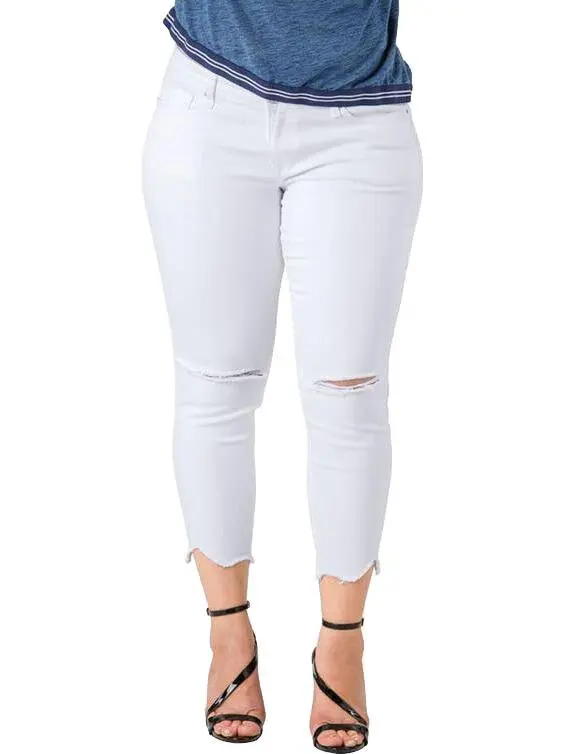 STANDARDS & PRACTICES Tessa Stretch Skinny Jeans - White