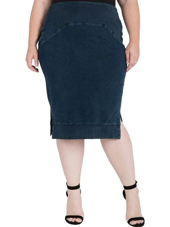 STANDARDS & PRACTICES Kelly Knit Pencil Skirt - 2243eclipse