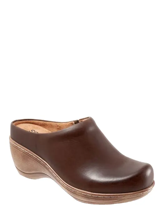 Softwalk Madison Clog - Dark Brown