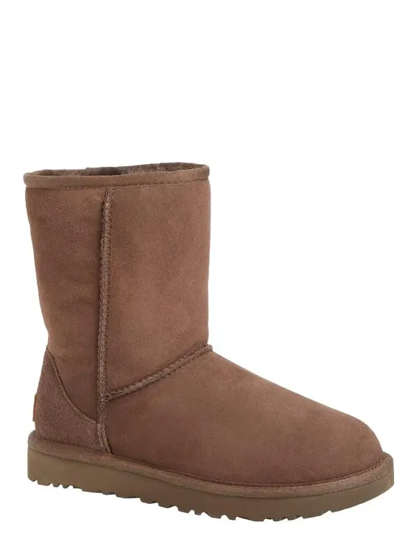 UGG Classic Ii Shearling Lined Short Boot - Chocolate Suede