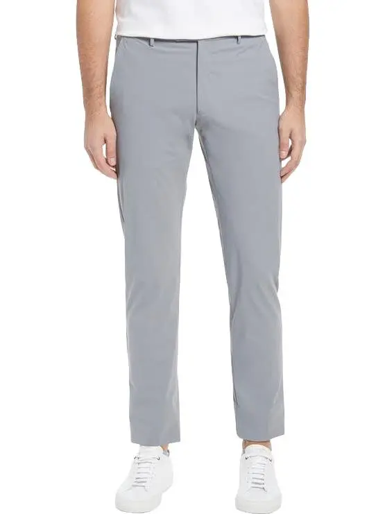 Zanella Active Stretch Flat Front Trousers - Grey
