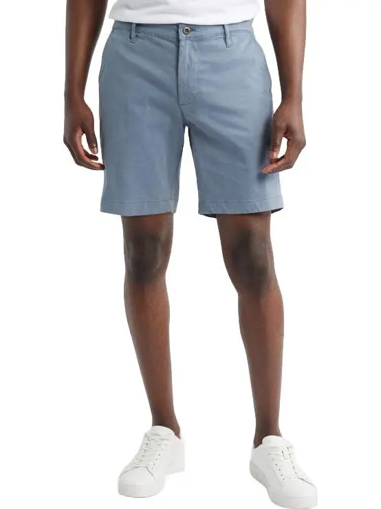 Ag Wanderer 8.5-inch Stretch Cotton Chino Shorts - Blue Ice