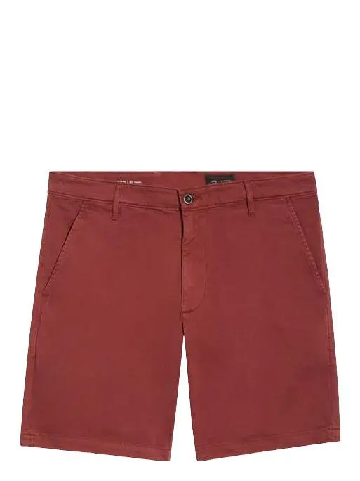 Ag Wanderer 8.5-inch Stretch Cotton Chino Shorts - Sulfur Adobe Clay