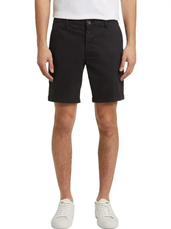 Ag Wanderer 8.5-inch Stretch Cotton Chino Shorts - Super Black