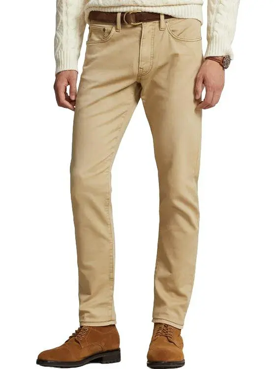Ralph Lauren Sullivan Slim Fit Five-pocket Pants - Khaki Hill