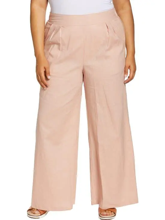 STANDARDS & PRACTICES Cici Wide Leg Pants - Peach