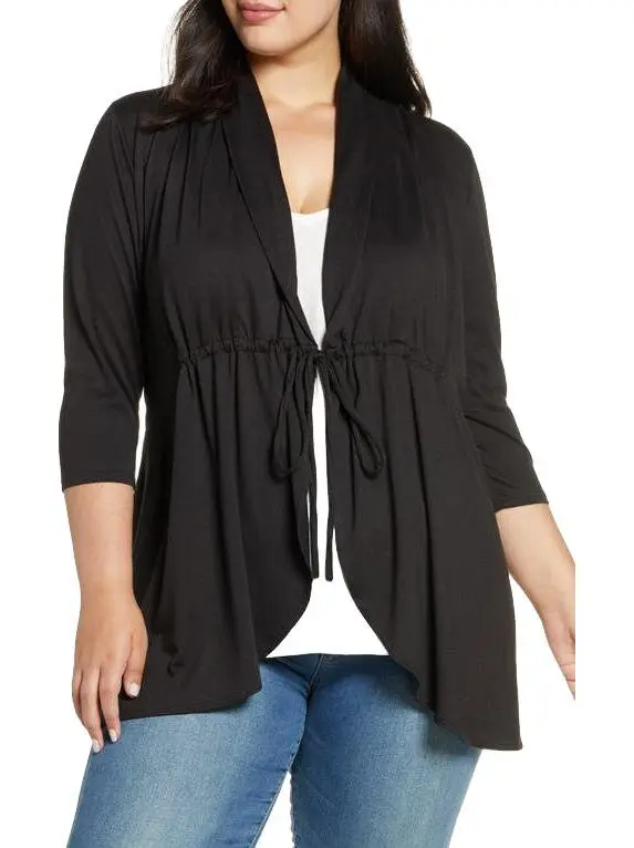KIYONNA Sunset Stroll Cardigan - Black Noir