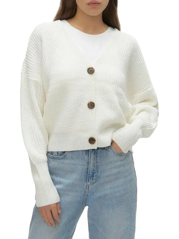 Vero Moda Lea Cardigan - Cloud Dancer