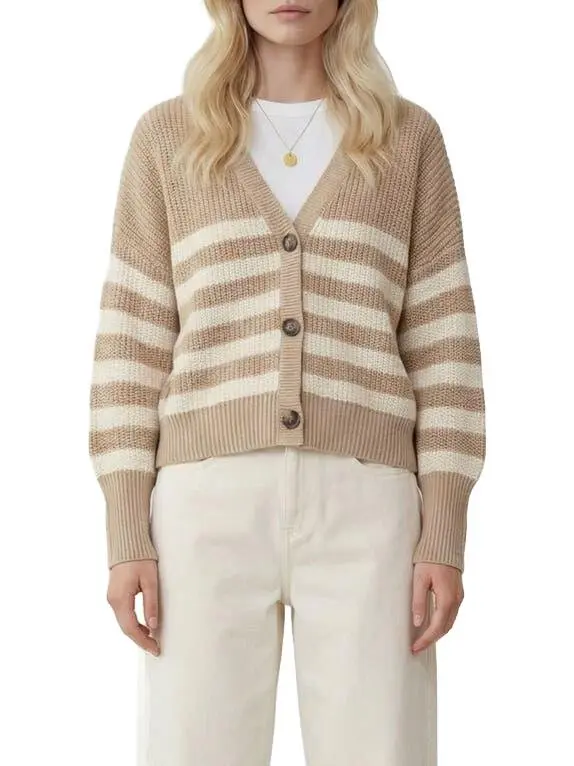 Vero Moda Lea Cardigan - Moon Rock Stripes