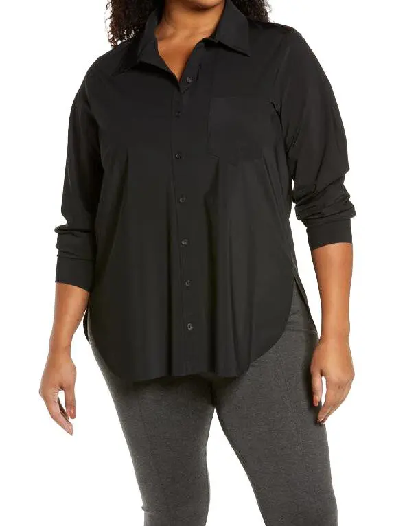 Lyssé Essentials Schiffer Button-up Shirt - Black