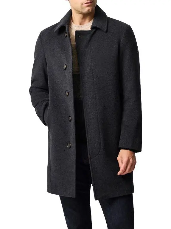 Rodd & Gunn Archers' Wool-blend Overcoat - Granite
