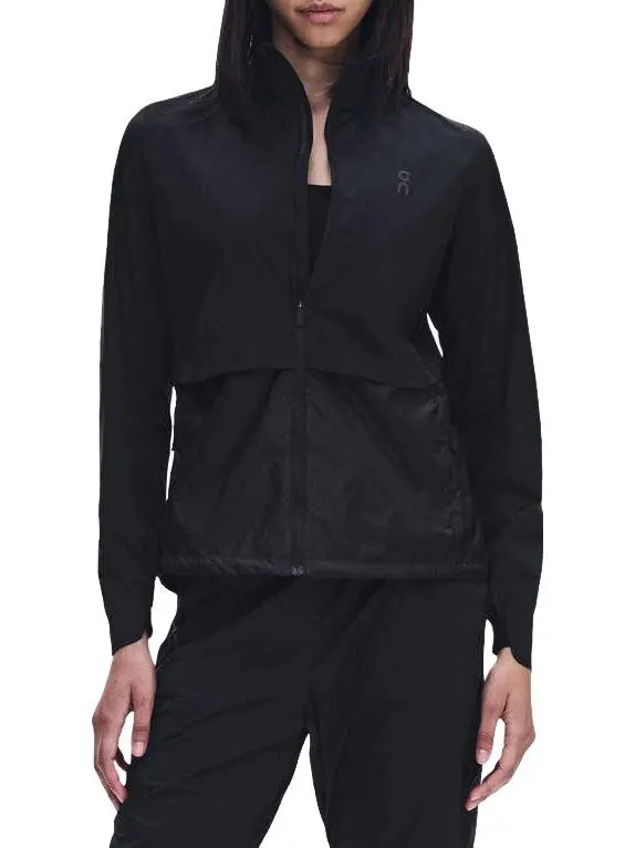 On Weather Water Repellent Packable Hooded Jacket - Black