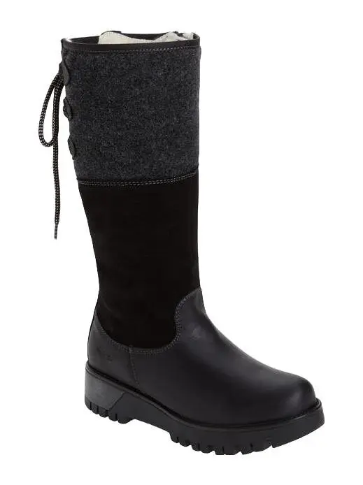 BOS. & CO. Goose Primaloft® Mid Calf Boot - Black/black Saddle/s