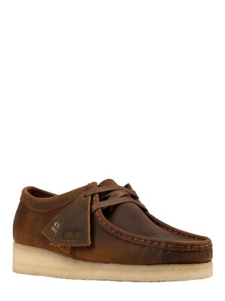 Clarks Originals Wallabee Chukka Suede Lace-up Shoes - Beeswax