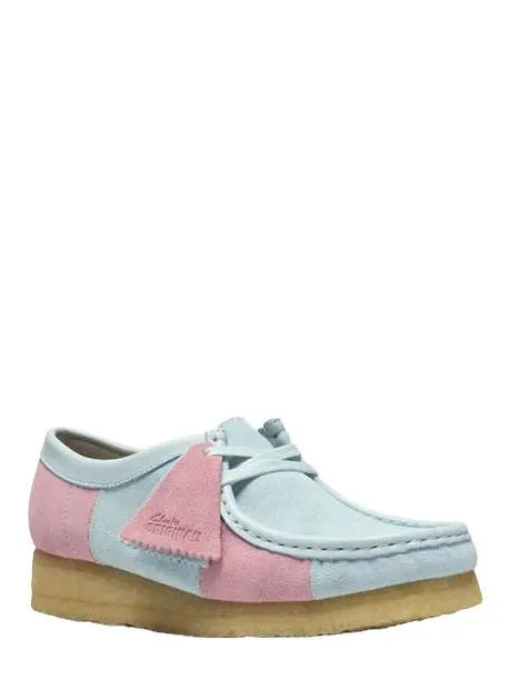 Clarks Wallabee Chukka - Pale Blue Stripe