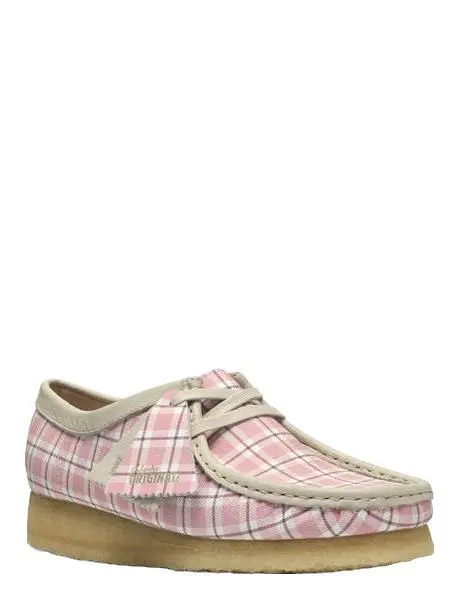 Clarks Wallabee Chukka - Pink Check