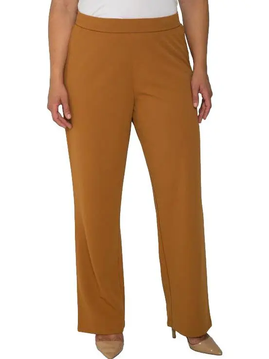 STANDARDS & PRACTICES High Waist Stretch Crepe Trousers - Dark Mustard