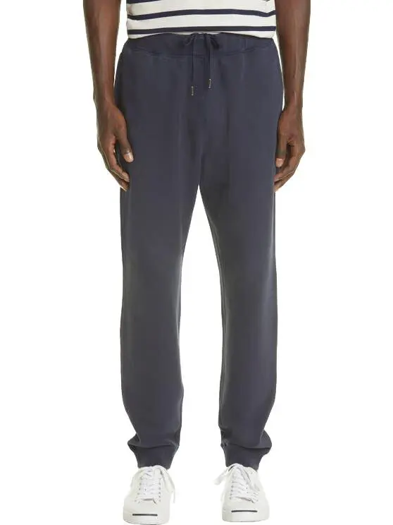 Sunspel French Terry Jogger Sweatpants - Navy