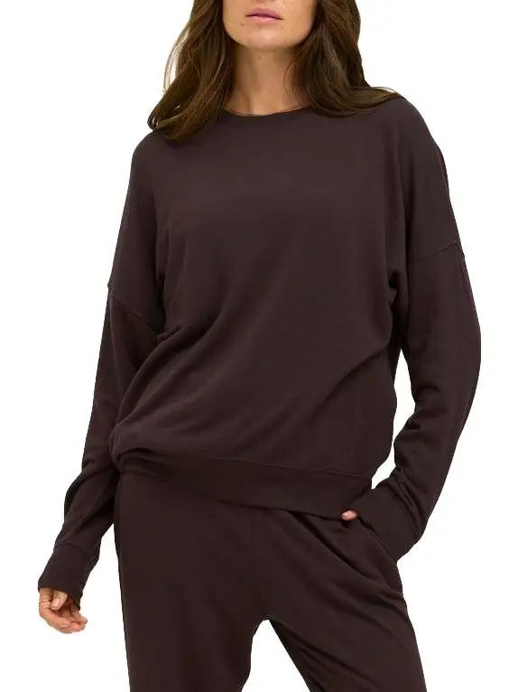 THREADS 4 THOUGHT Cathy Boyfriend Fleece Sweatshirt - Cocoa