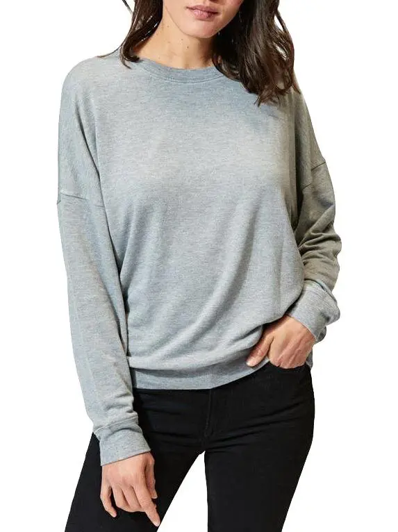 THREADS 4 THOUGHT Cathy Boyfriend Fleece Sweatshirt - Heather Grey