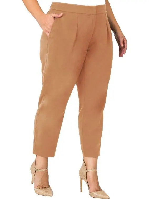 STANDARDS & PRACTICES Sabrina Narrow Leg Trousers - Tan