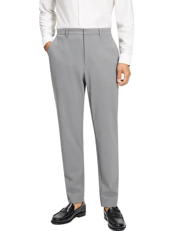 Theory Curtis Pintuck Precision Trousers - Soft Grey