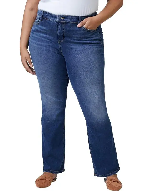 SLINK JEANS High-rise Bootcut Jeans - Donna