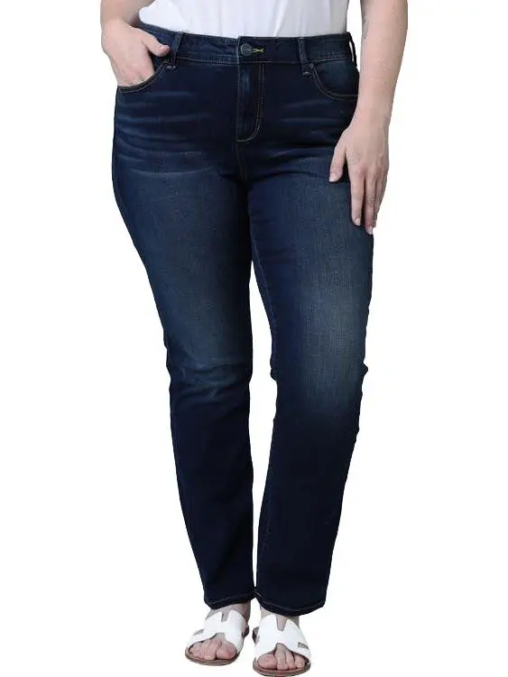 SLINK JEANS High-rise Straight Leg Jeans - Gaby