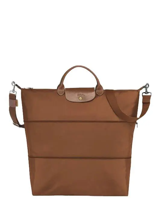 Longchamp 21-inch Expandable Travel Bag - Cognac