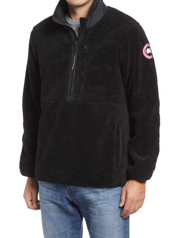 Canada Goose Renfrew Fleece Half Zip Pullover - Black - Noir