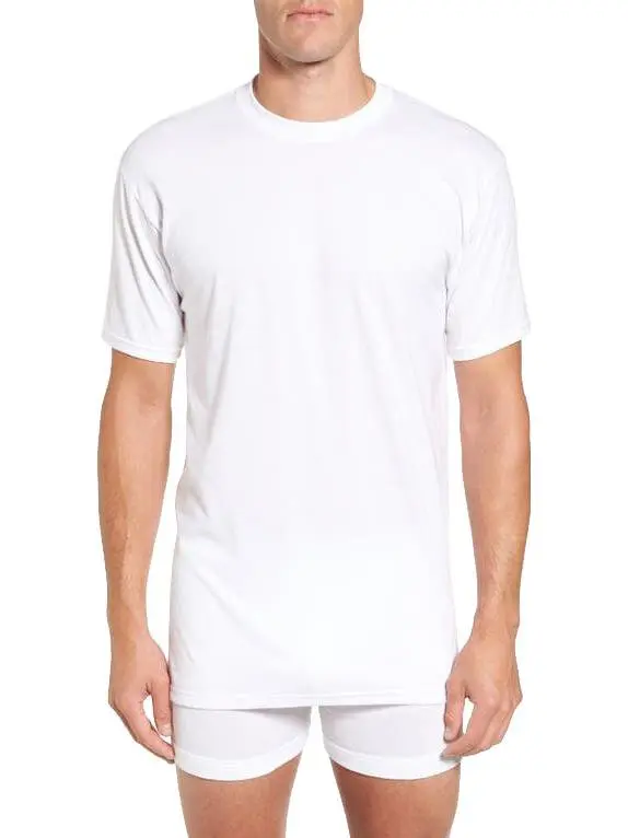 Nordstrom Regular Fit 4-pack Supima® Cotton T-shirts - White