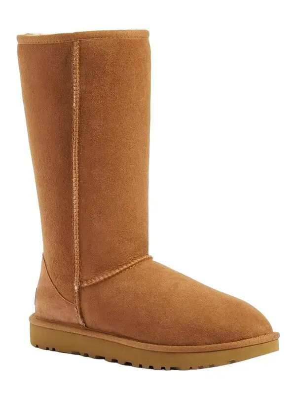 UGG Classic Ii Shearling Lined Boots - Chestnut Suede