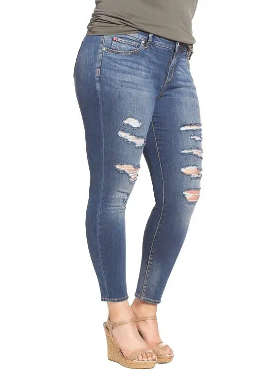 SLINK JEANS High Waist Ankle Skinny Jeans - Danika