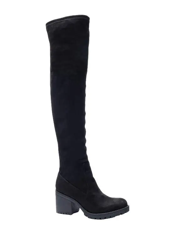 Chinese Laundry Linzy Over-the-knee Boot - Black Suedette
