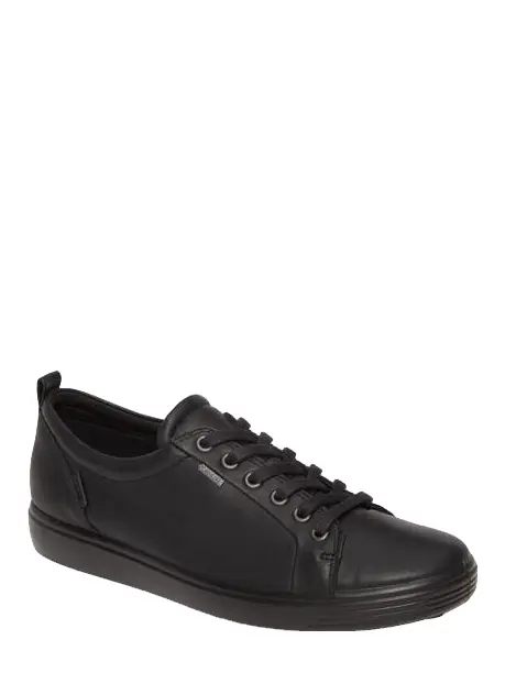 Ecco Soft 7 Gore-tex® Waterproof Sneaker - Black Leather