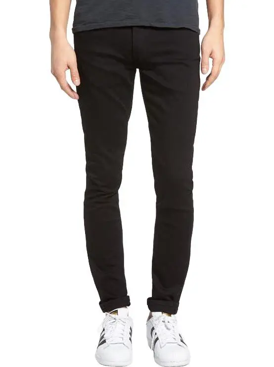 Paige Transcend Croft Skinny Fit Jeans - Black Shadow